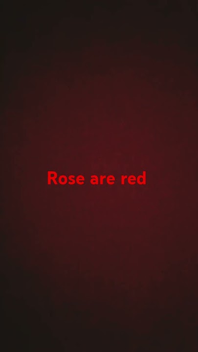 Rose are red - YouTube
