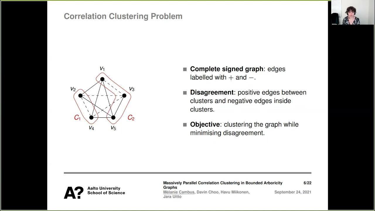 Massively Parallel Correlation Clustering in Bounded Arboricity Graphs - YouTube