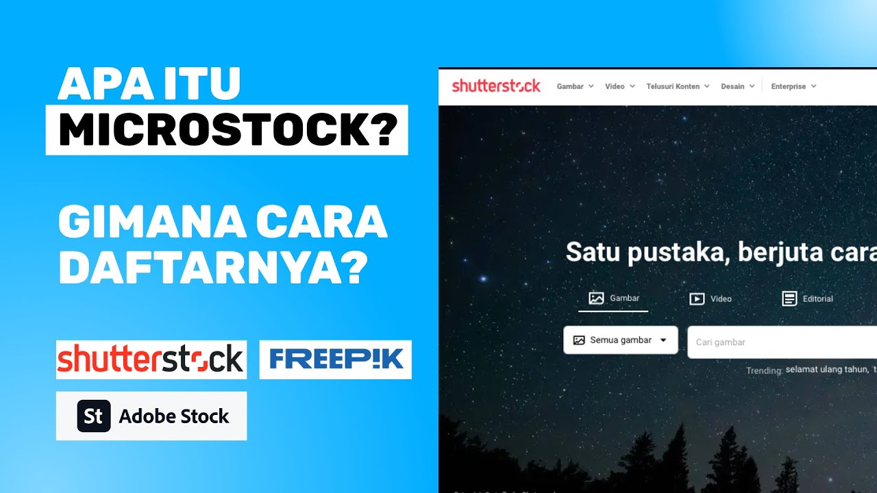 BENERAN BISA MENGHASILKAN UANG? APA ITU MICROSTOCK DAN GIMANA CARA ...