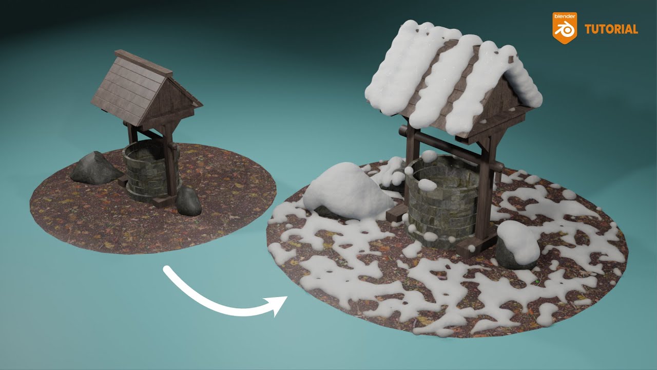 How to use the Snow Add-on in Blender 3.4 | #3dmodeling #textures - YouTube