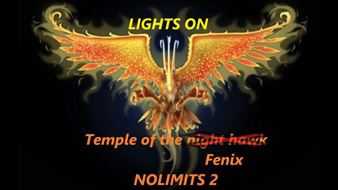 Temple of the Fenix-Lights On-Onride-Nolimits 2 - YouTube