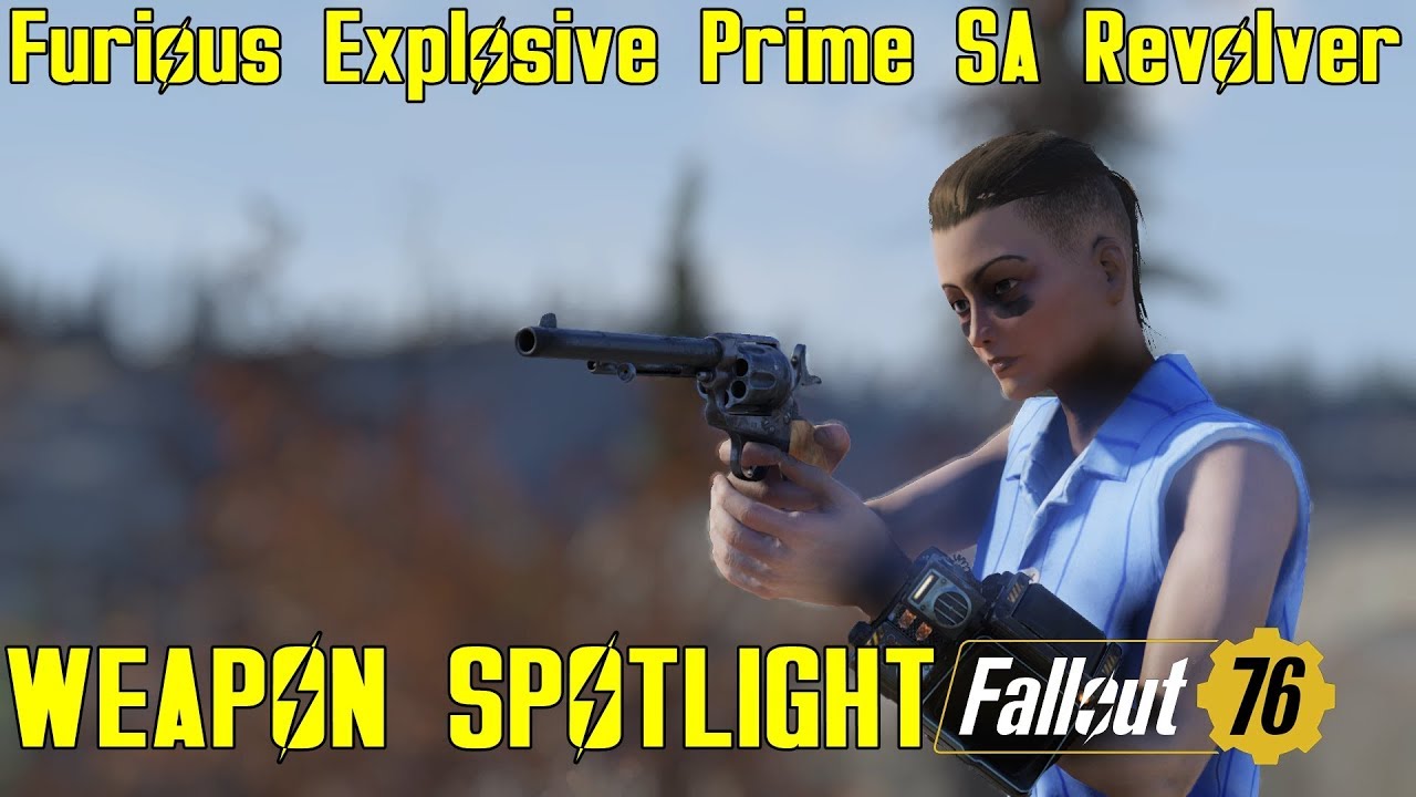 Fallout 76: Weapon Spotlights: Furious Explosive Prime Single Action ...