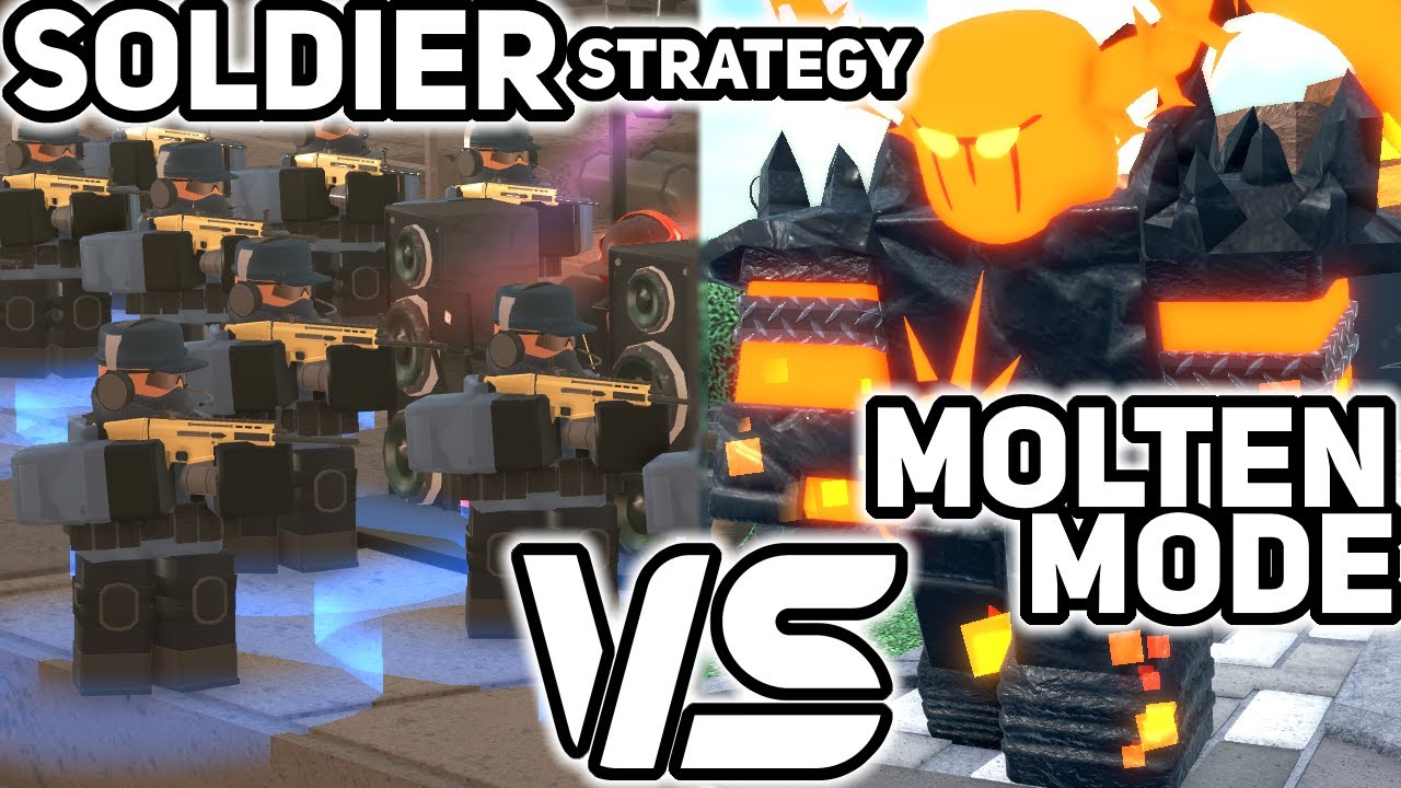 SOLO Molten Mode (Soldier Only Strategy + Support) - Tower Defense ...