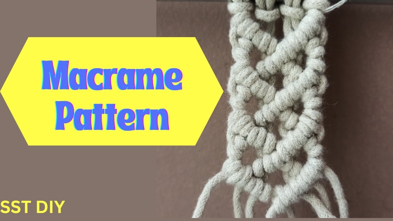 Macrame Pattern #videoyoutube #viral #macramecreation #macrame # ...
