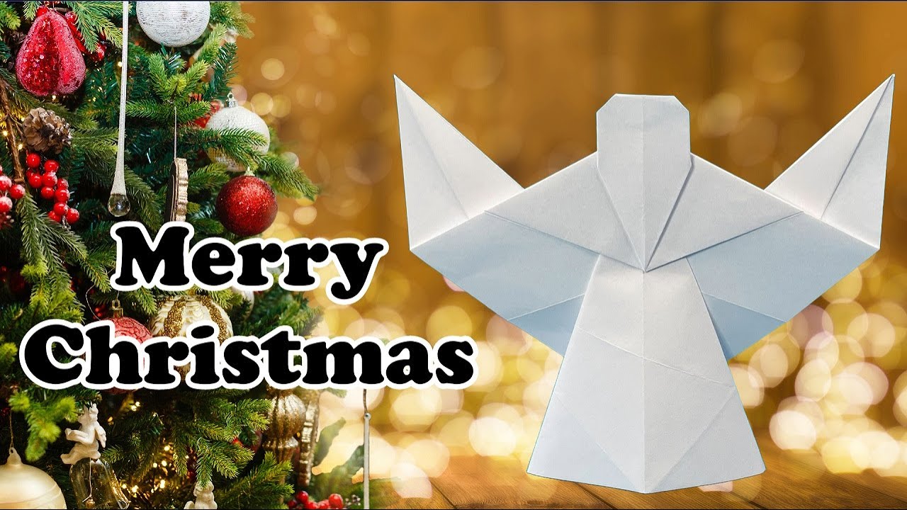 CHRISTMAS ORIGAMI ANGEL | How to Make a Paper Angel | Christmas Decor ...