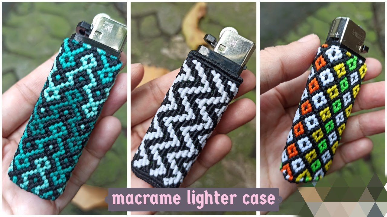 Macrame Lighter Case / Sarung Korek Api 🔥🔥 - YouTube
