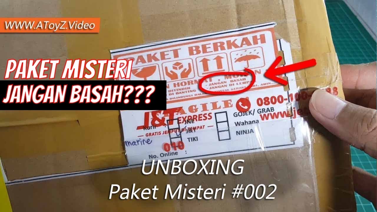 Unboxing Mystery Box JANGAN BASAH?? dapet kiriman apa nih kira-kira ...