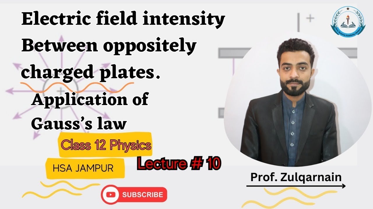 Electric field intensity between opposite charge plates class 12 ...