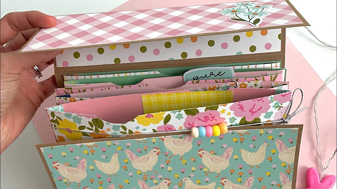 Embellishment Holder File Folder Recipe Box for Swaps or Craft Room ...