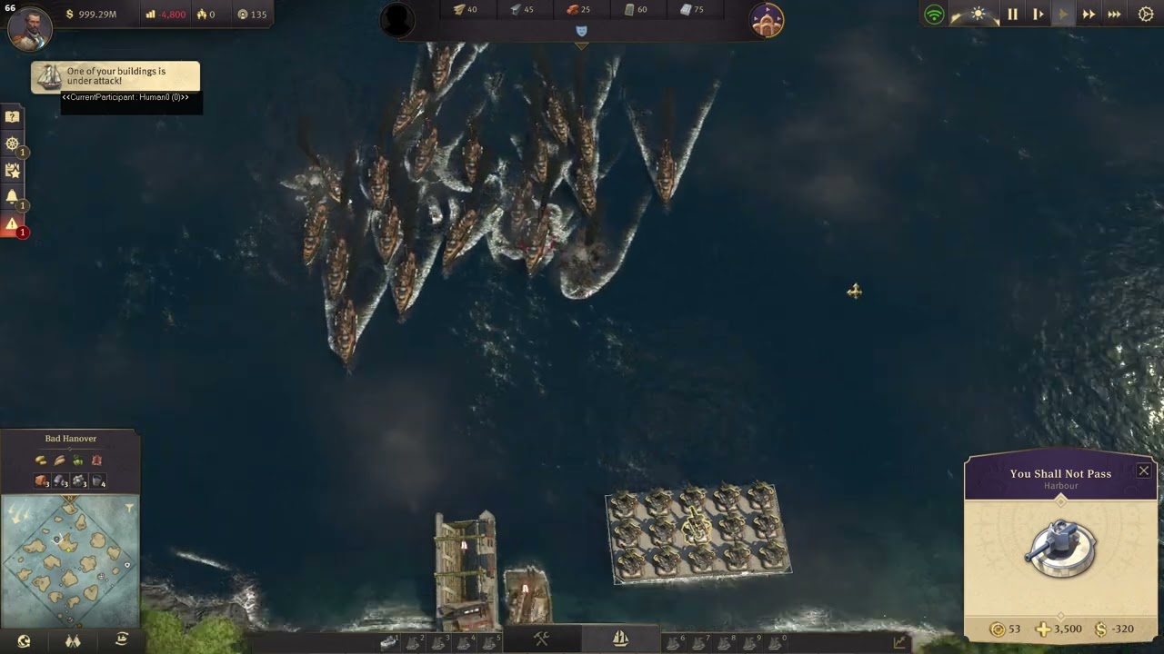 Anno 1800 - Fair and balanced harbor defenses - YouTube