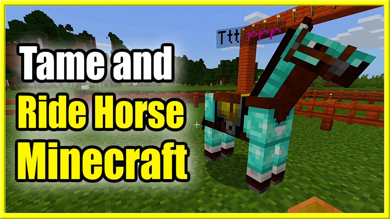 How to TAME and RIDE a Horse in Minecraft (New Method!) - YouTube