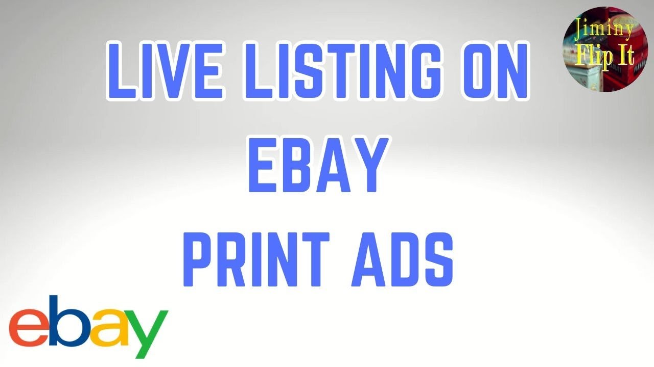 Live Listing On eBay - Afternoon Fun With Print Ads - YouTube