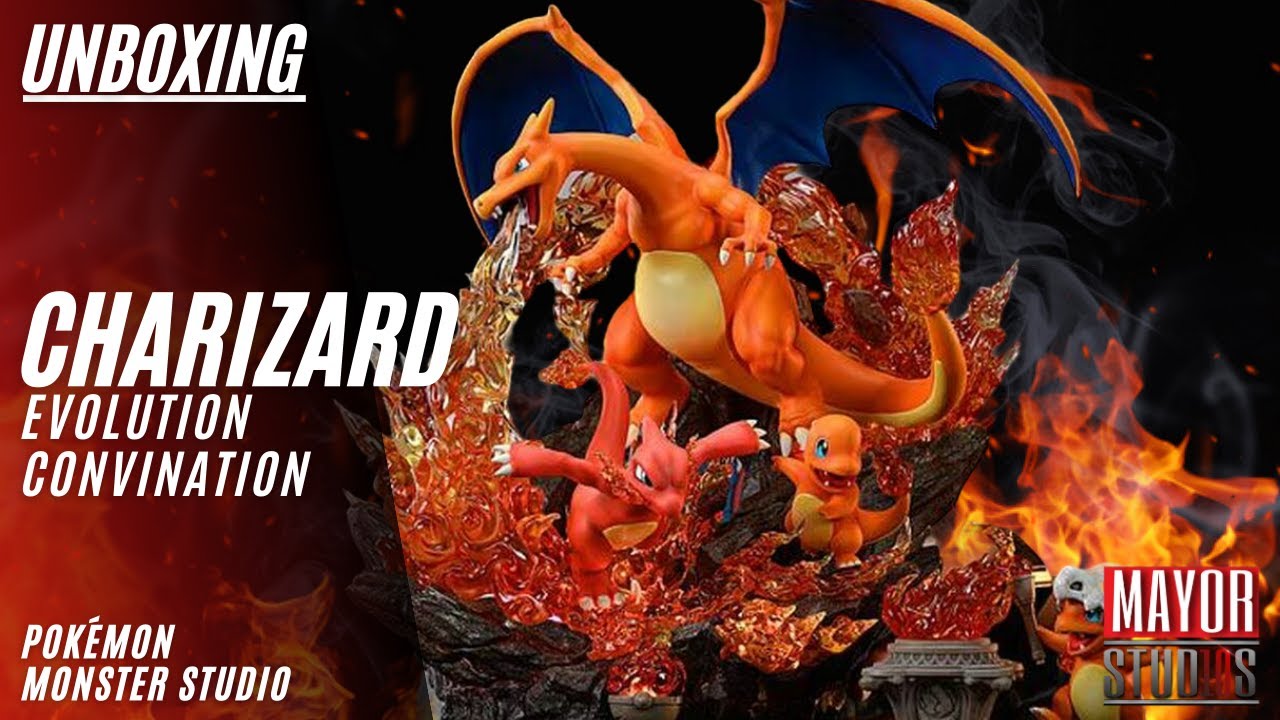 CHARIZARD EVOLUTION CONVINATION de MONSTER STUDIO de POKÉMON🔥 Unboxing ...