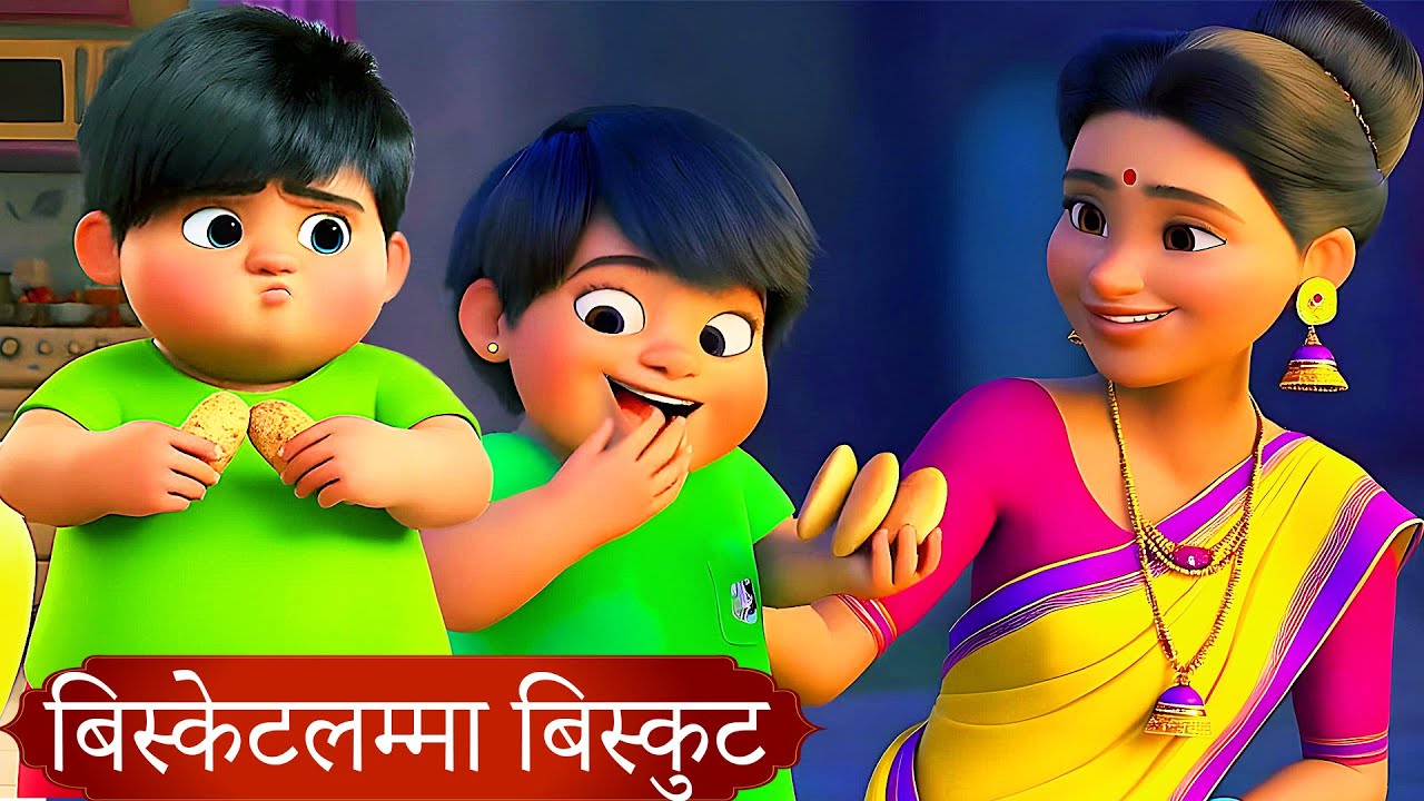 बिस्केटलम्मा बिस्कुट | Biscuit Poem | Biscuit Ke Ped Hindi Rhymes for ...
