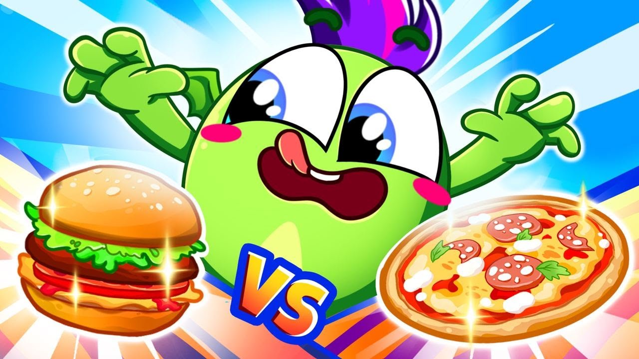 Pizza vs Hamburger Song+ More Best Kids Songs And Nursery Rhymes - YouTube