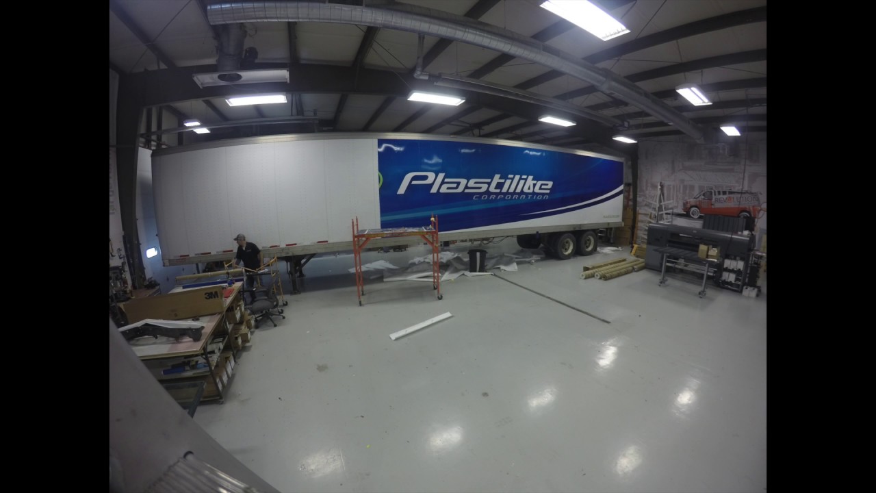 Plastilite Trailer Wrap by Revolution Wraps Fleet Wraps - YouTube