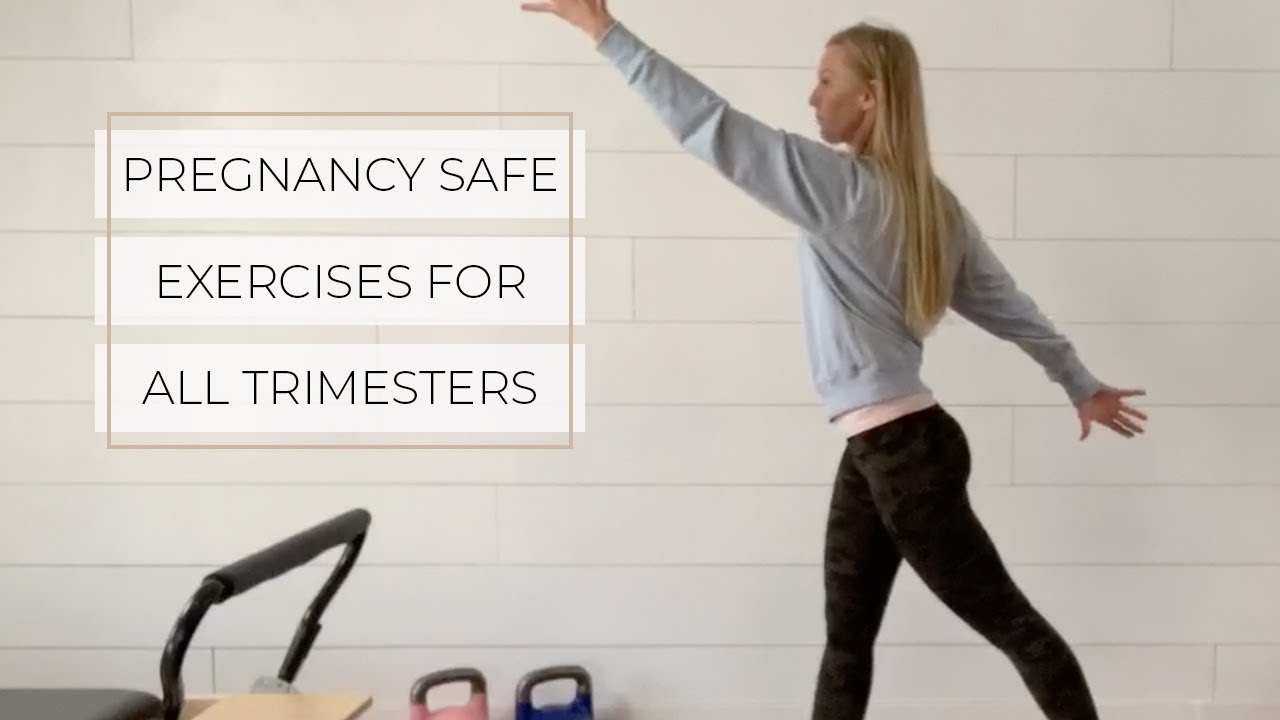 3 Pregnancy Safe Exercises for All Trimesters - YouTube