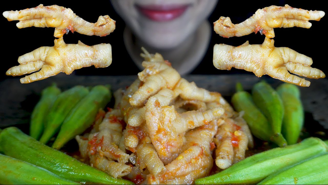 🔥ASMR Eating Chinese Pickled Chicken Feet | Juicy & Spicy Pickled ...