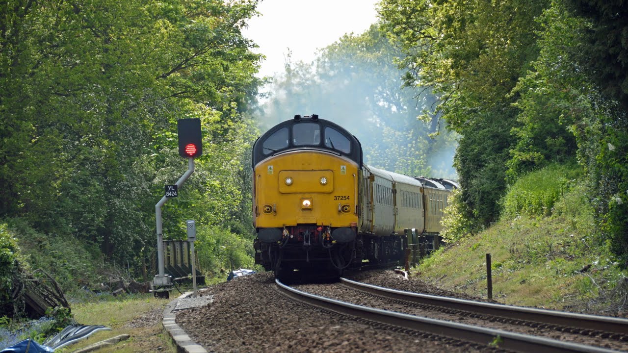 CLASS 37 THRASH, CLAG AND TONES - Chasing 1Q98 around Norfolk 27/05 ...