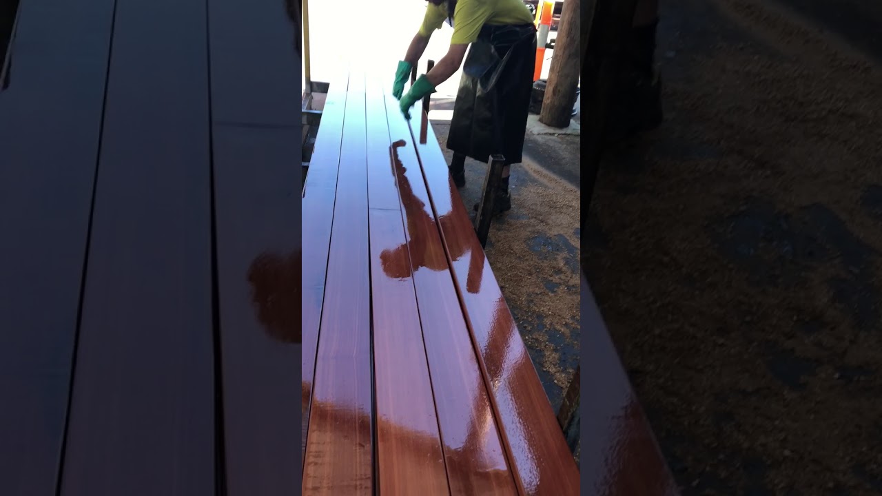 Timber Oiling Machine - YouTube