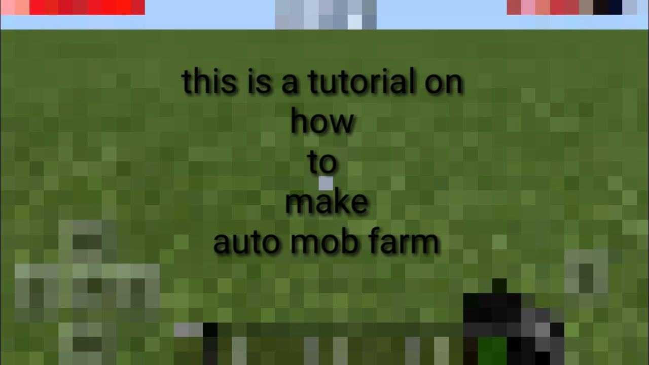 Minecraft how to make auto mob farm - YouTube