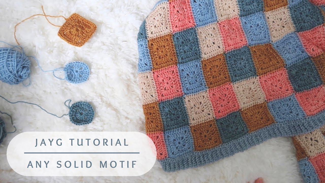 Join As You Go - Any Solid Motif - Sass & Stitch - YouTube