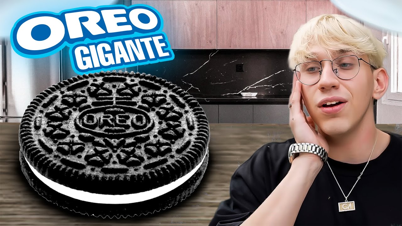 HACEMOS la GALLETA OREO MÁS GRANDE DEL MUNDO - YouTube