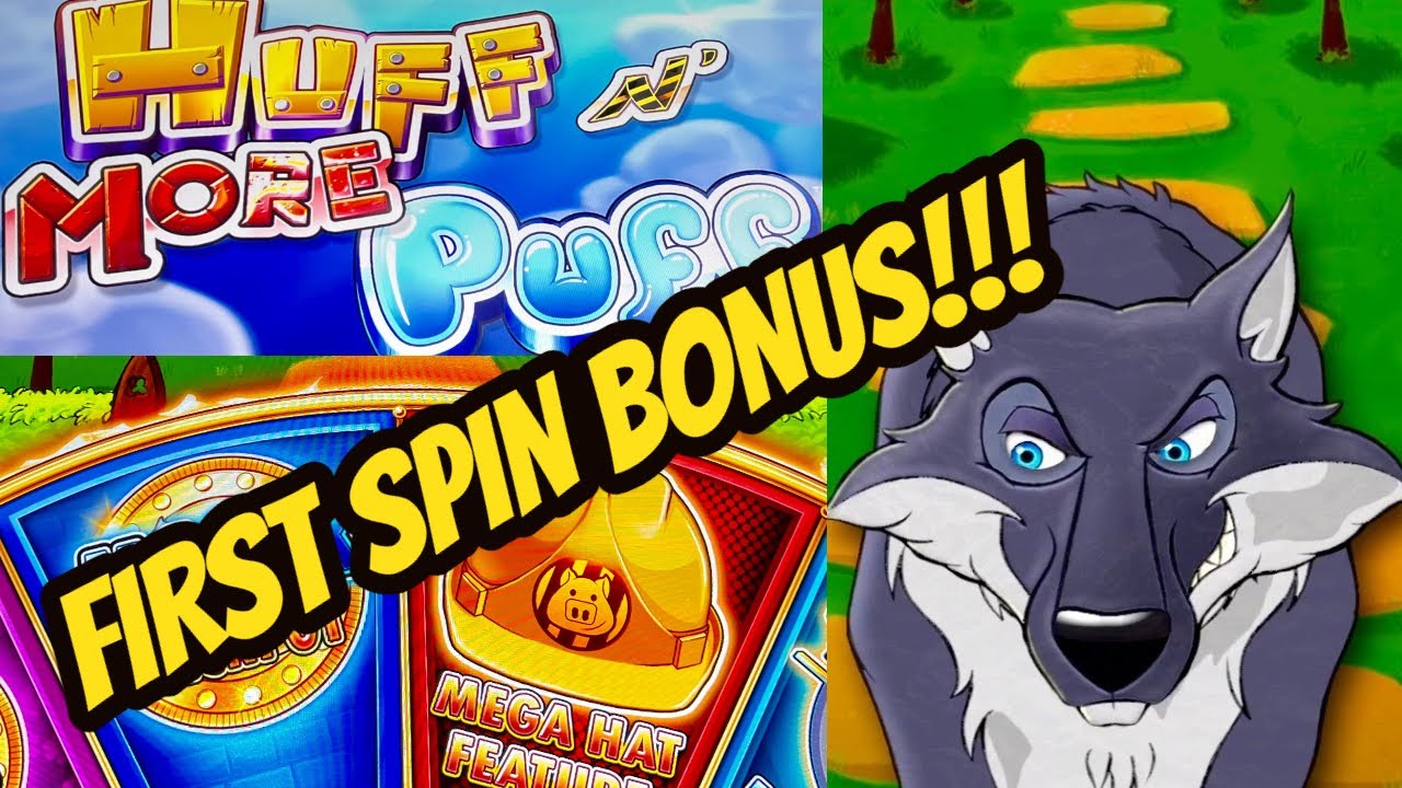 FIRST SPIN BIG WIN BONUS! HUFF N MORE PUFF! - YouTube