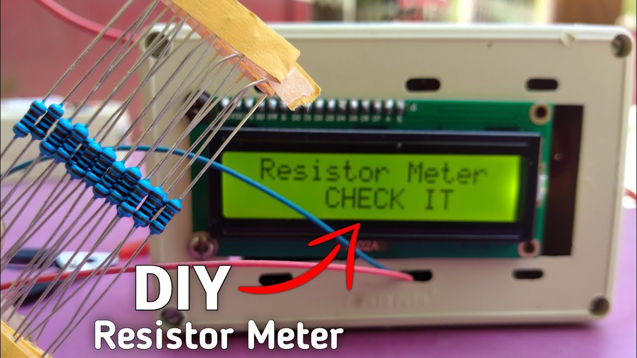 How To Make Resistor Meter Using By Arduino || How to Make Multimeter ...