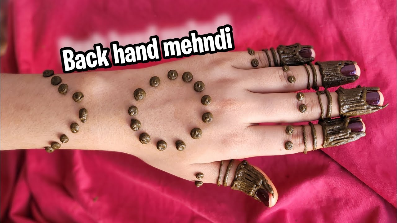 Back Hand Dot Trick Mehndi Design | Easy & Elegant Mehndi Tutorial - YouTube