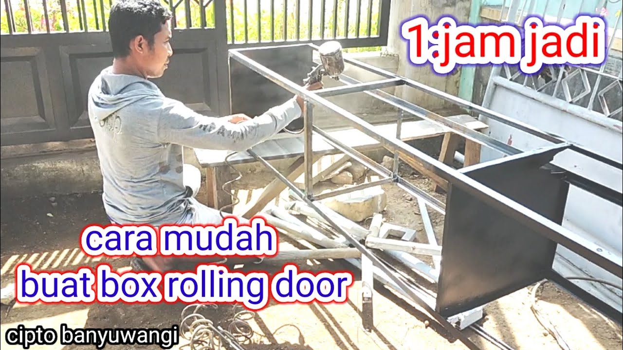 cara membuat plat box rolling dor - YouTube
