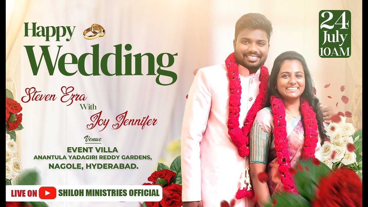 || STEVEN EZRA with JOY JENNIFER || WEDDING CEREMONY || 24 - 07 - 2024 ...