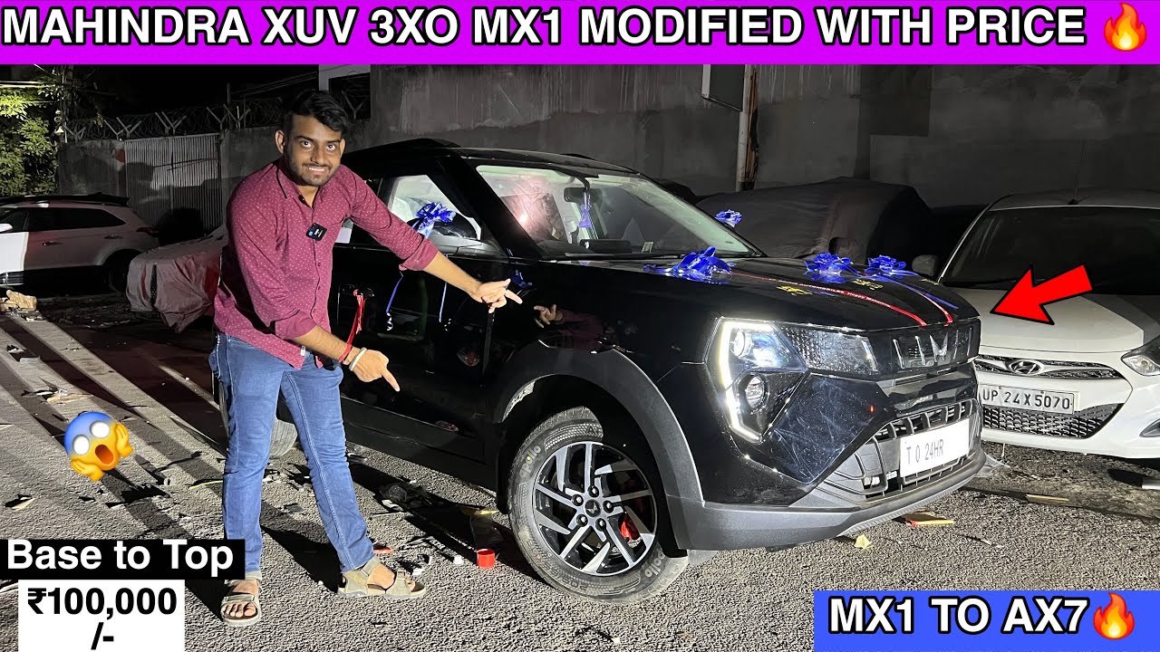 MAHINDRA XUV 3XO MX1 MODIFIED WITH PRICE 🔥 XUV 3XO GENUINE ACCESSORIES ...