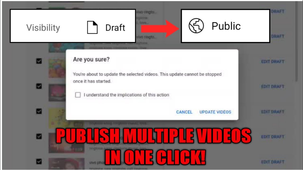 HOW TO PUBLISH MULTIPLE VIDEOS AT ONCE How To Public Multiple Videos how-to-publish-multiple-videos-at-once-how-to-public-multiple-videos