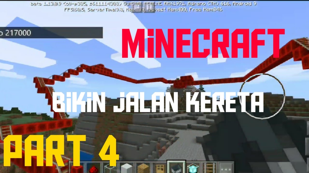 Main Minecraft part 4 bikin jalan kereta yang - YouTube