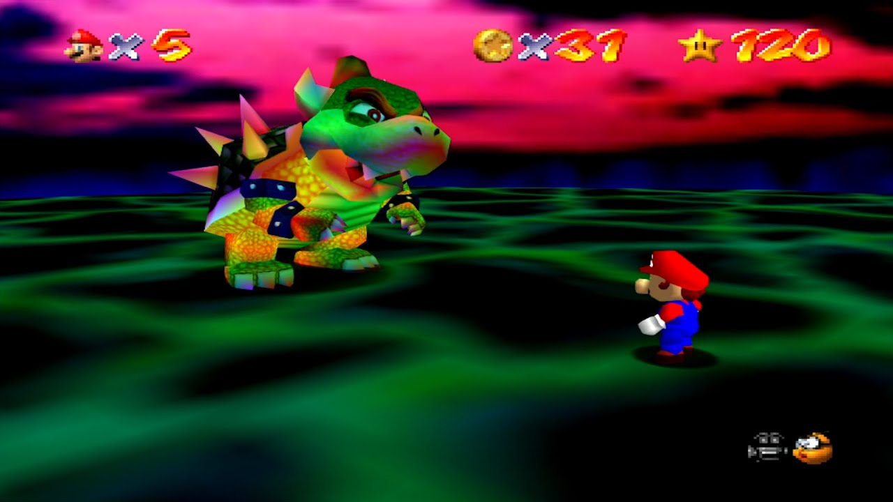 Bowser In The Sky [8 Red Coins] - Super Mario 64 Complete Star Guide ...