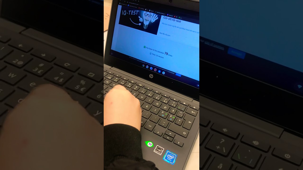 New world Record (Space bar Click test) - YouTube