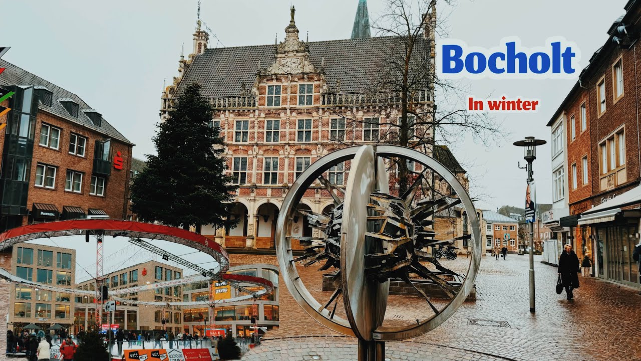 “Winter Wonderland in Bocholt🇩🇪, Germany | A Peaceful City Walk 4K ...