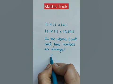 Fast Multiplication Trick# Maths Tricks# 11*11#111*111#1111*1111#11111*11111#shorts - YouTube