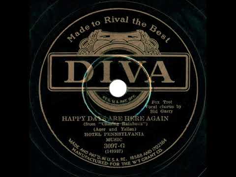 1930 Hotel Pennsylvania Music (Phil Spitalny) - Happy Days Are Here ...