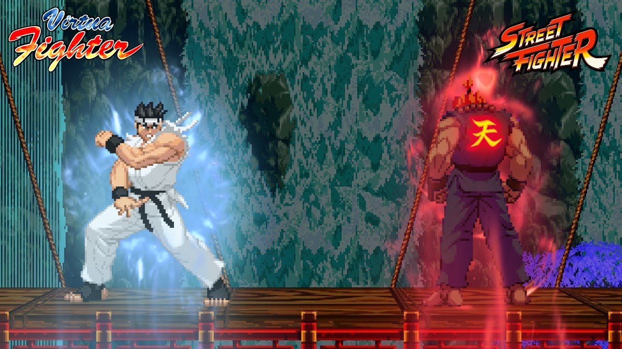 Akuma vs Akira Yuki l Street Fighter X Virtua Fighter l Capcom X SEGA ...