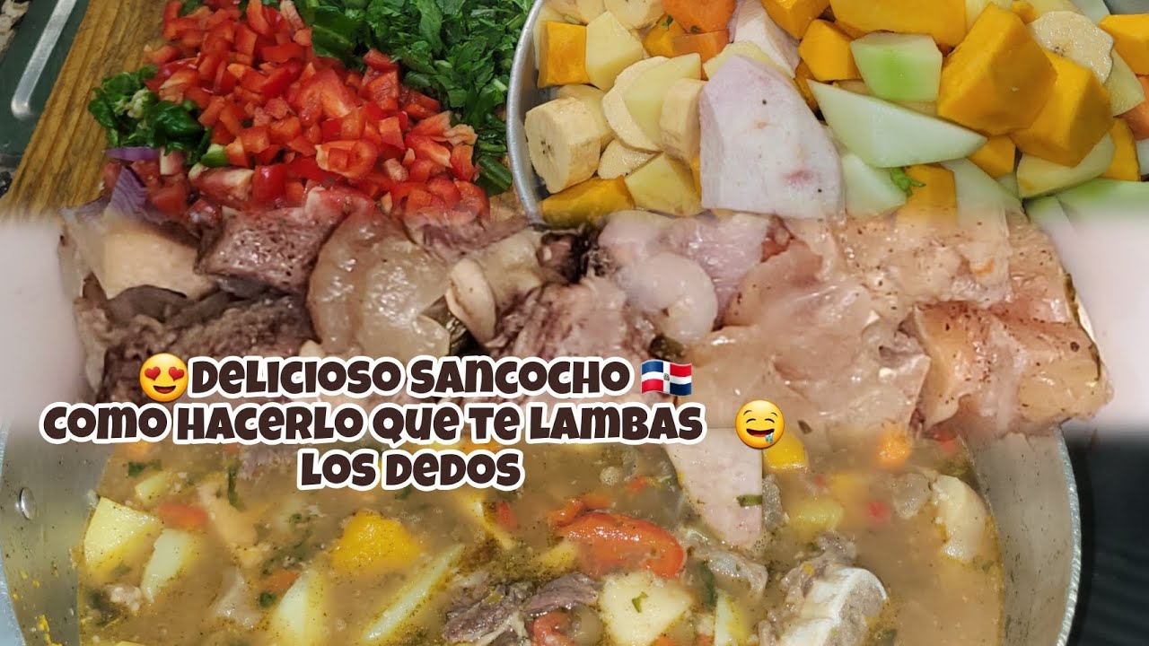 Sancocho dominicano 🇩🇴 de pecho y pata de vaca 🐄 Delicioso sancochito y ...
