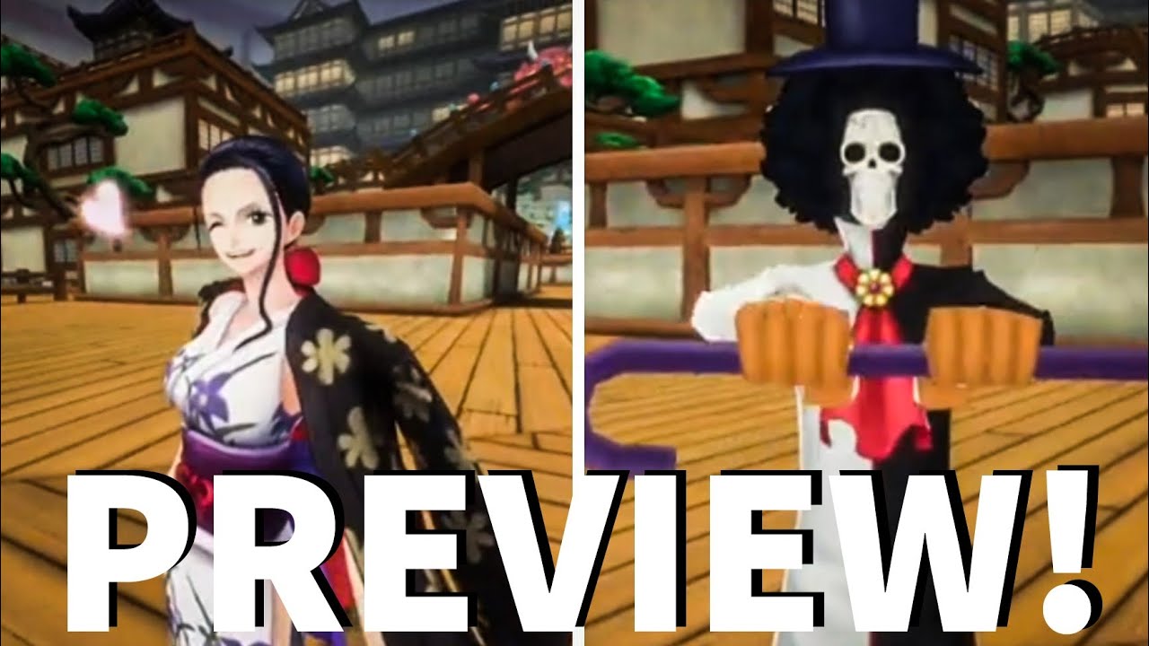 OPBR NEW Onigashima Robin and Brook PREVIEW! | One Piece Bounty Rush ...