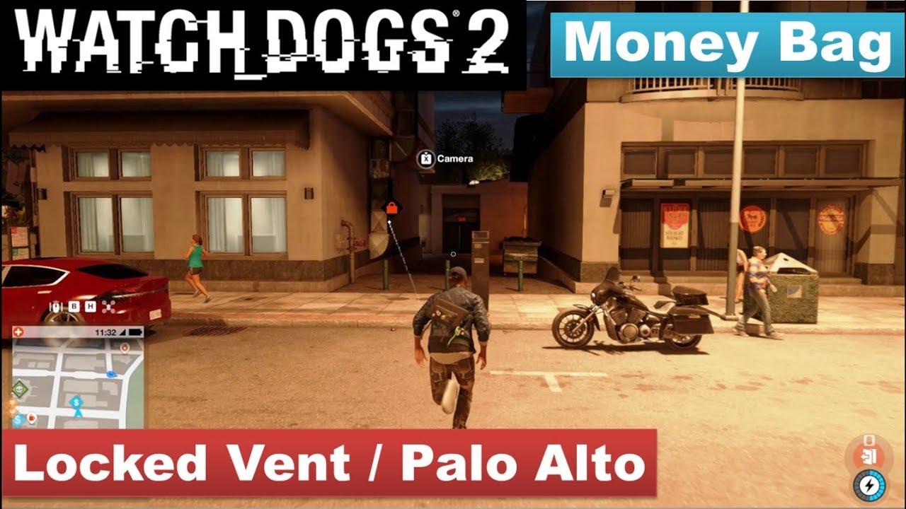 Watch Dogs 2 - Money Bag / In a locked vent in Palo Alto. - YouTube