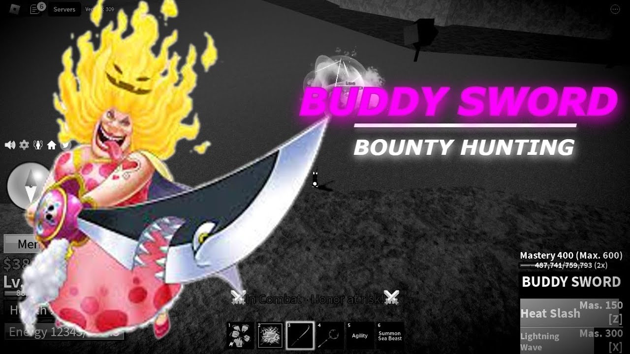 『Buddy Sword』 Bounty Hunting Montage | Blox Fruits - YouTube