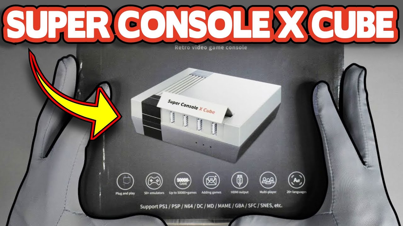 SUPER CONSOLE X CUBE unboxing e teste de JOGOS - YouTube