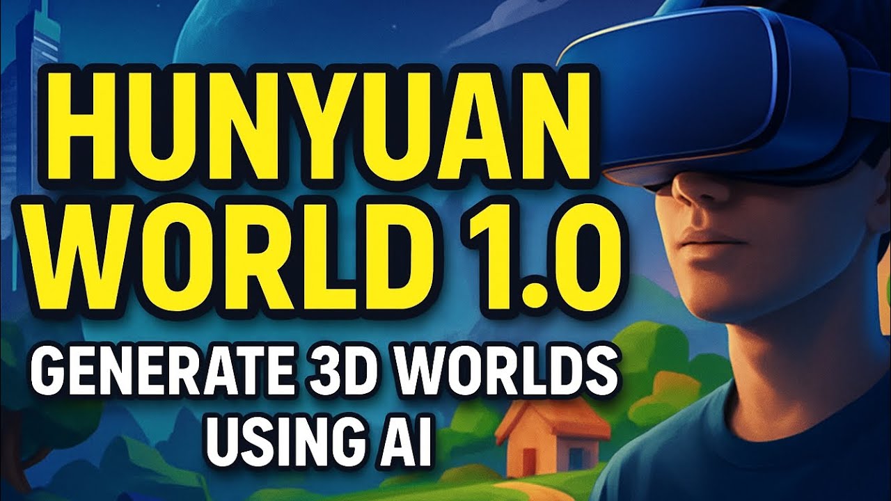 Hunyuan World 1 : AI model to Generate 3D Interactive World - YouTube