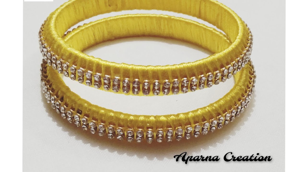 Easy Silk Thread Bangles Making Ideas// Silk Thread Bangls At home ...