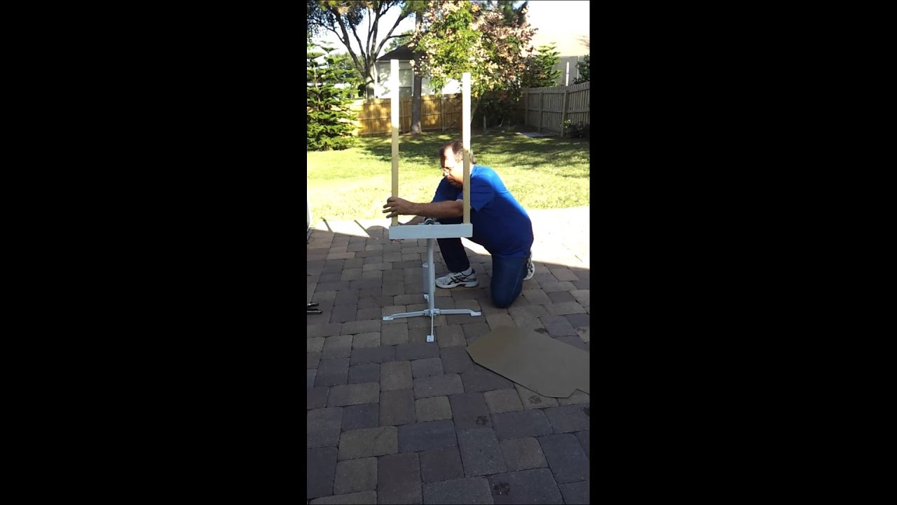 IDPA Swinger Target Stand Setup - YouTube