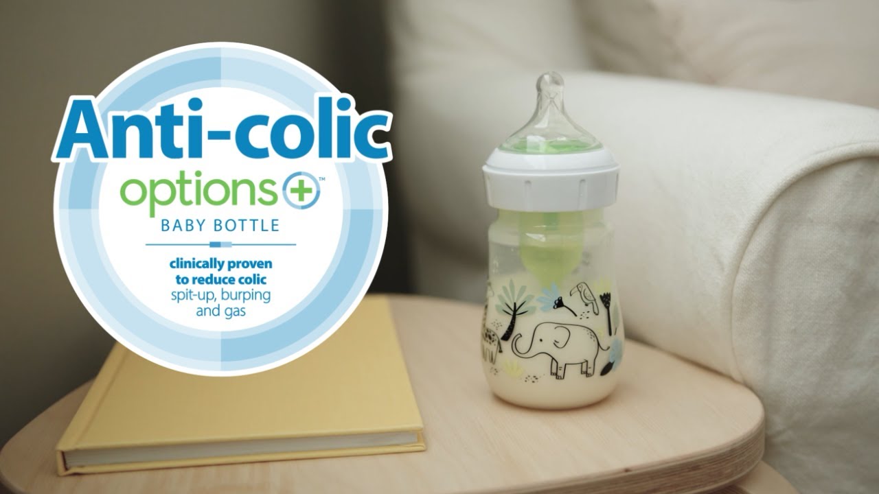 Dr. Brown’s Natural Flow® Anti-Colic Options+™ Wide-Neck Baby Bottle ...